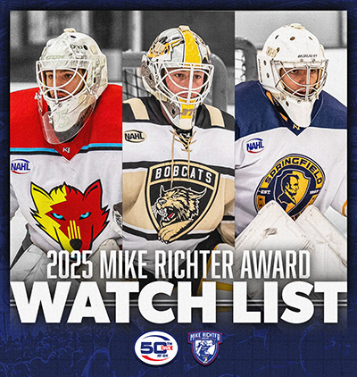 (NAHL) 11 Alumni Named to Mike Richter Award Watch List | The Hockey ...